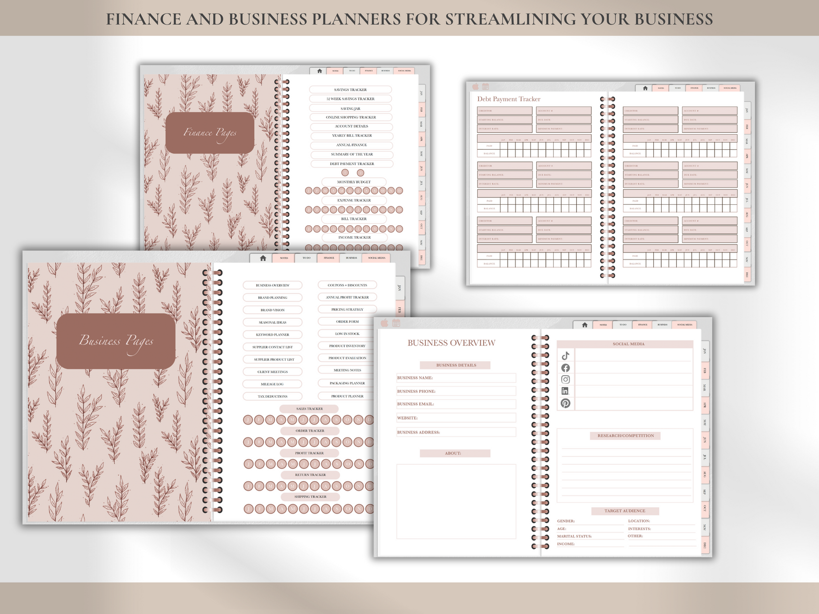 2024 Digital Business Planner For Goodnotes, PLR Planner, The MW Company
