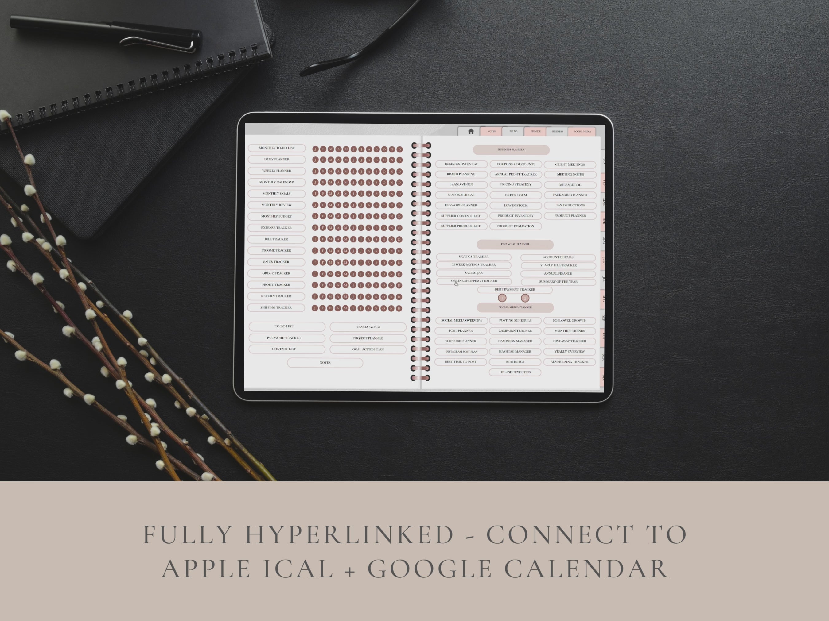 2024 Digital Business Planner For Goodnotes, PLR Planner, The MW Company